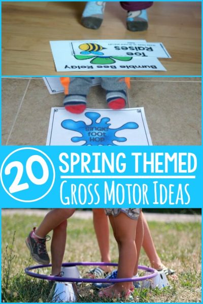 Spring Themed Gross Motor Ideas - 20+ Ideas - Pink Oatmeal