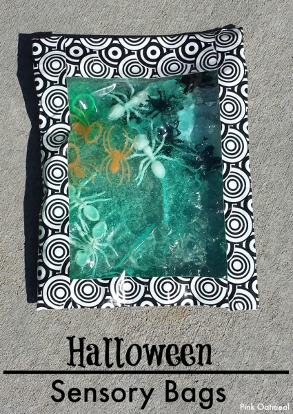 Halloween Sensory Bag - Pink Oatmeal