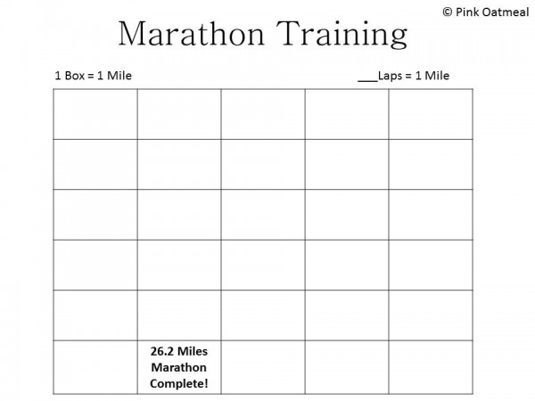Marathons For Movement Motivation - Pink Oatmeal