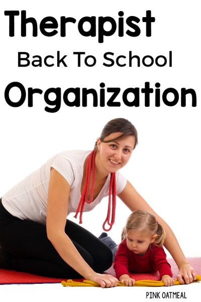 Therapist Back To School Planning and Organization - Pink Oatmeal