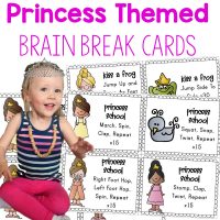 Princess Themed Gross Motor or Brain Break Ideas - Pink Oatmeal