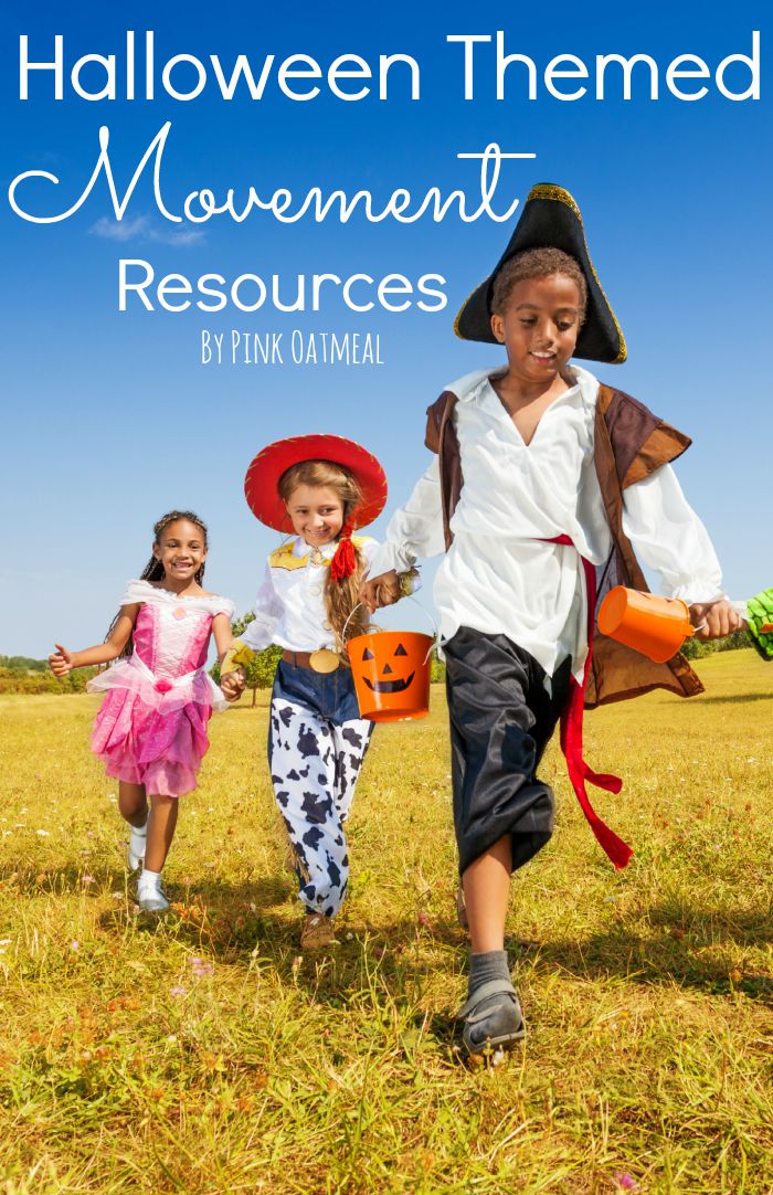 Halloween Movement and Fitness Resources - Pink Oatmeal