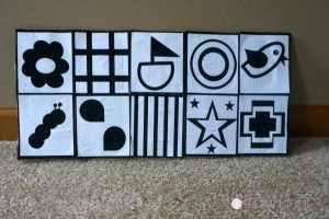 Contrast Cards Board For Baby - Pink Oatmeal