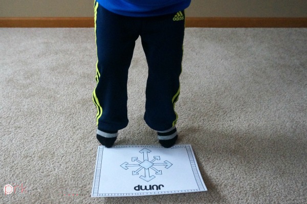 Snowflake Hop - Winter Gross Motor Game | Pink Oatmeal