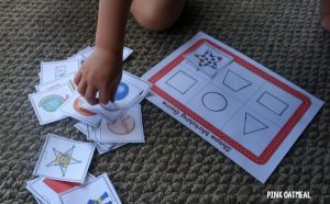 Shapes Game - Pink Oatmeal