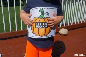 Pumpkin Patch Hop - Fall Gross Motor Game - Pink Oatmeal