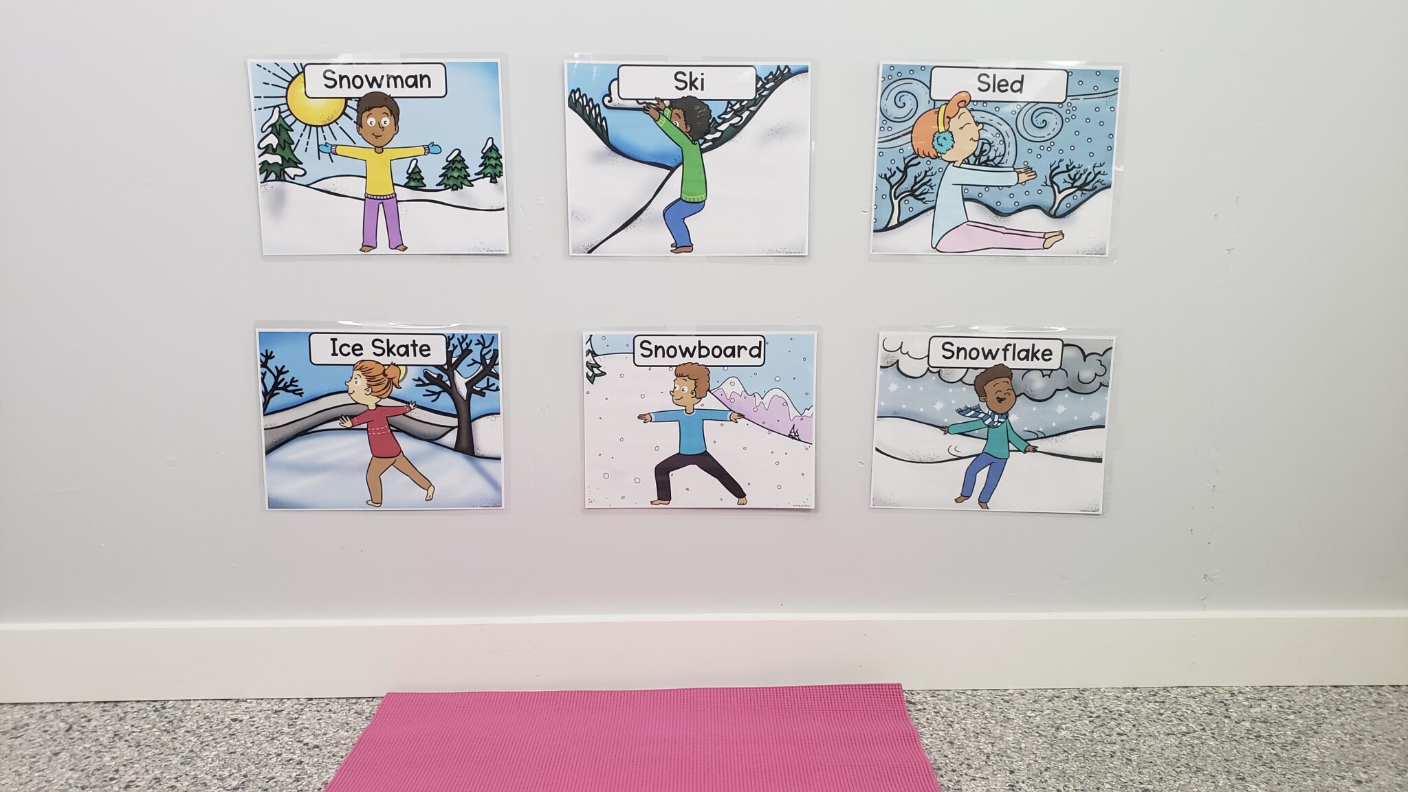 Winter Yoga Story - Movement Story - Pink Oatmeal
