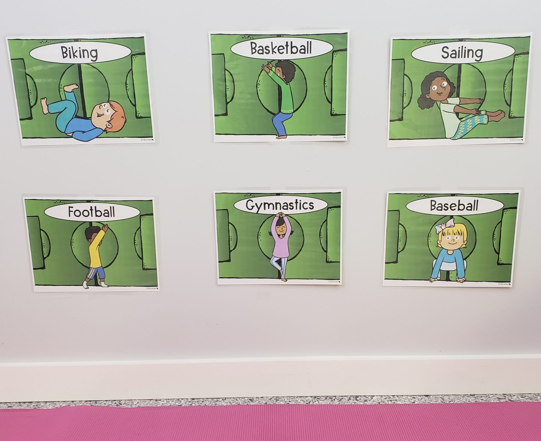 Football Gross Motor and Fine Motor Planning - Pink Oatmeal