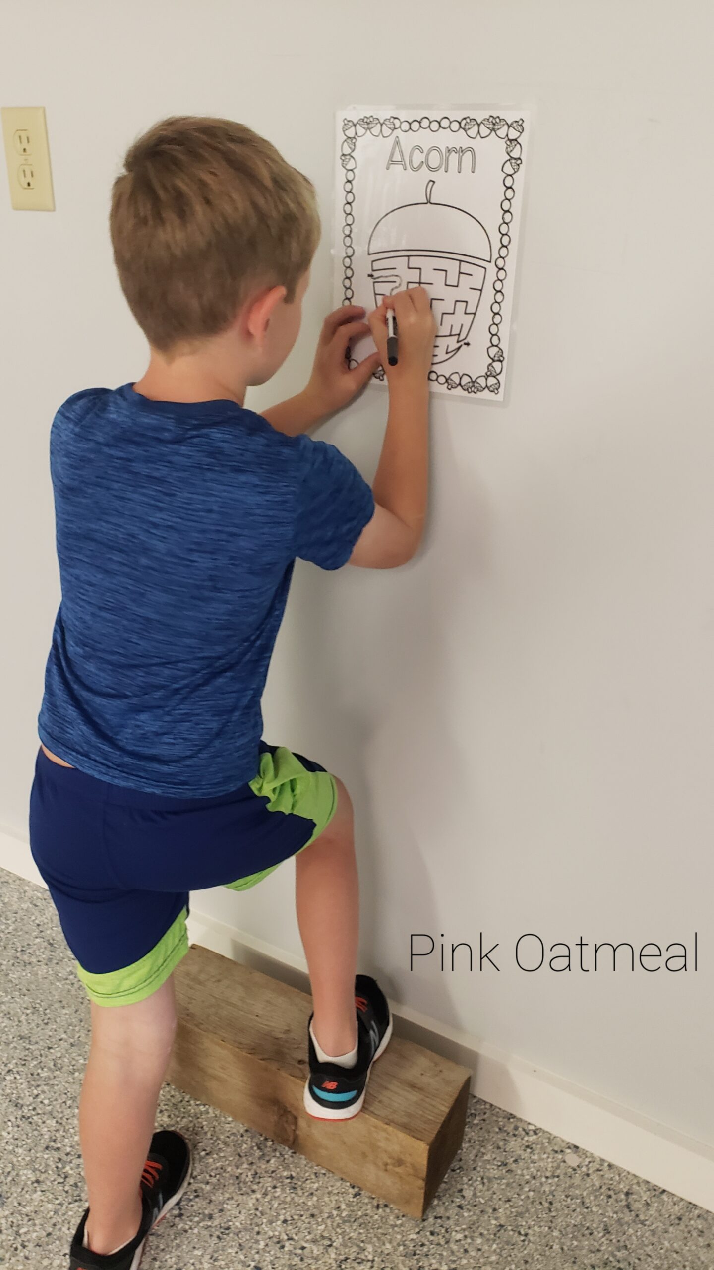 Fall Themed Motor Planning - Fine Motor and Gross Motor - Pink Oatmeal