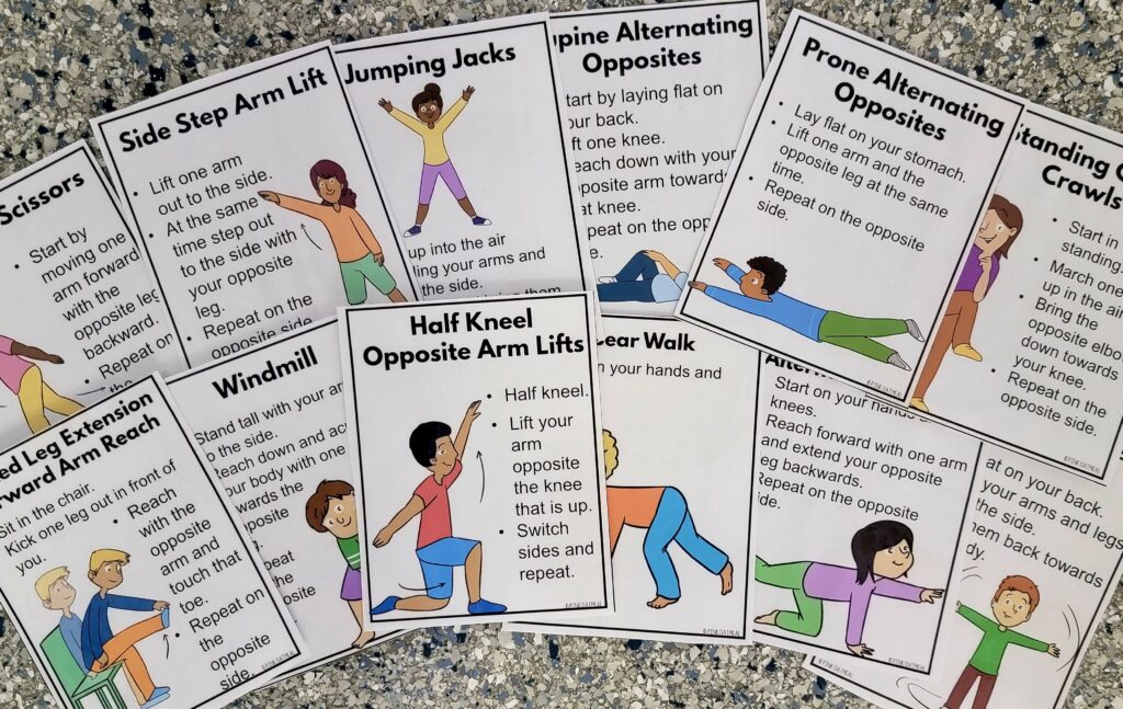 Gross Motor Planning - Fitness Week - Pink Oatmeal