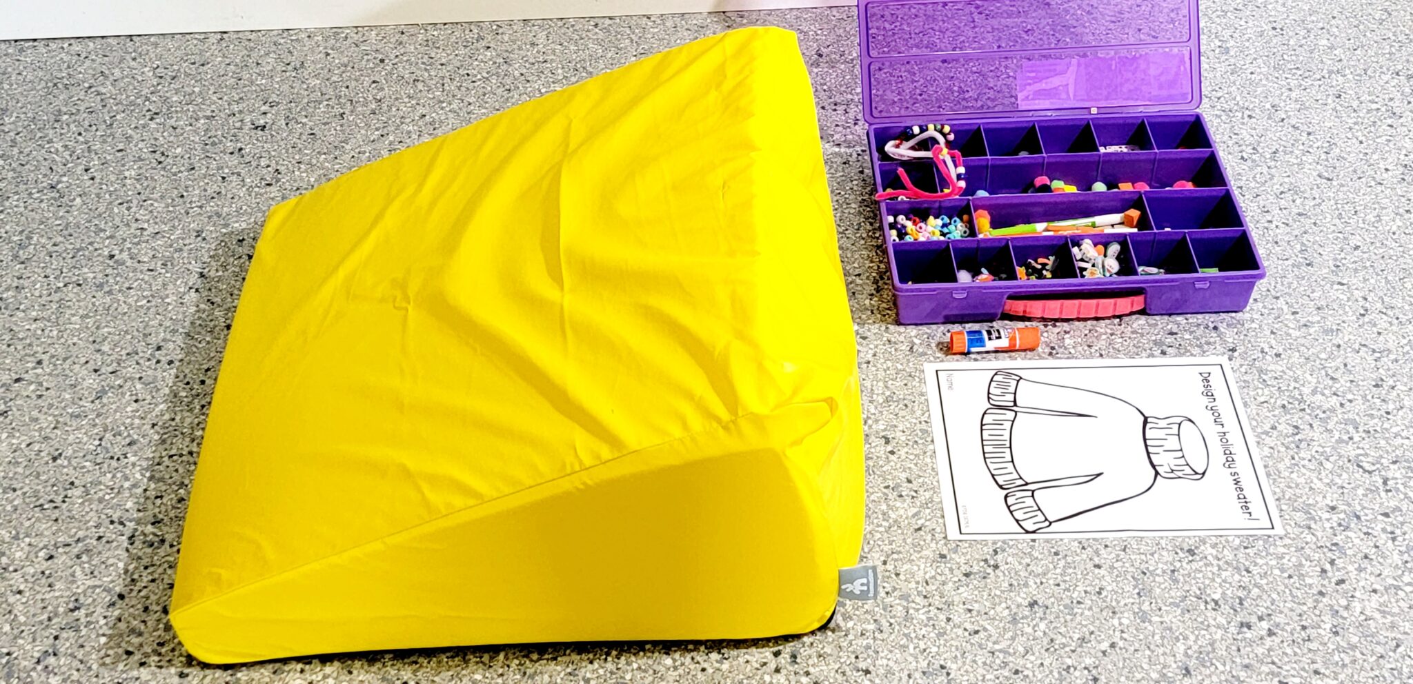 Holiday Sweater Gross Motor and Fine Motor Skills - Pink Oatmeal