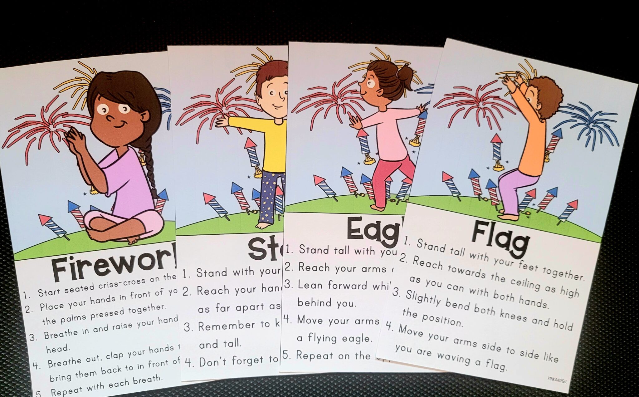 President's Day Gross Motor Activities - Pink Oatmeal