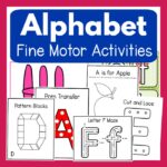Alphabet Gross Motor and Fine Motor Activities - Pink Oatmeal