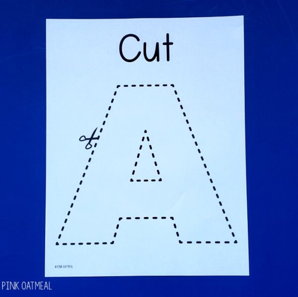 Alphabet Gross Motor and Fine Motor Activities - Pink Oatmeal