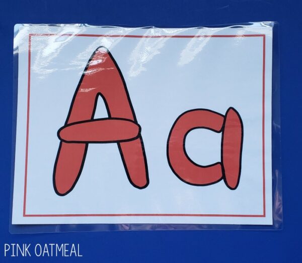 Alphabet Gross Motor and Fine Motor Activities - Pink Oatmeal