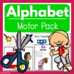 Alphabet Gross Motor and Fine Motor Activities - Pink Oatmeal