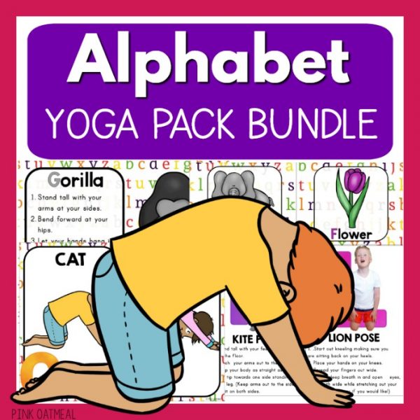 Alphabet Yoga - Pink Oatmeal