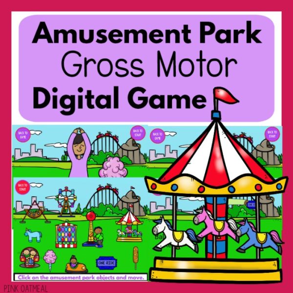 Amusement Park Gross Motor and Fine Motor Activities - Pink Oatmeal
