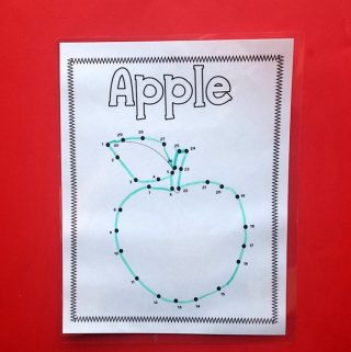 Apple Themed Fine Motor and Gross Motor Planning - Pink Oatmeal