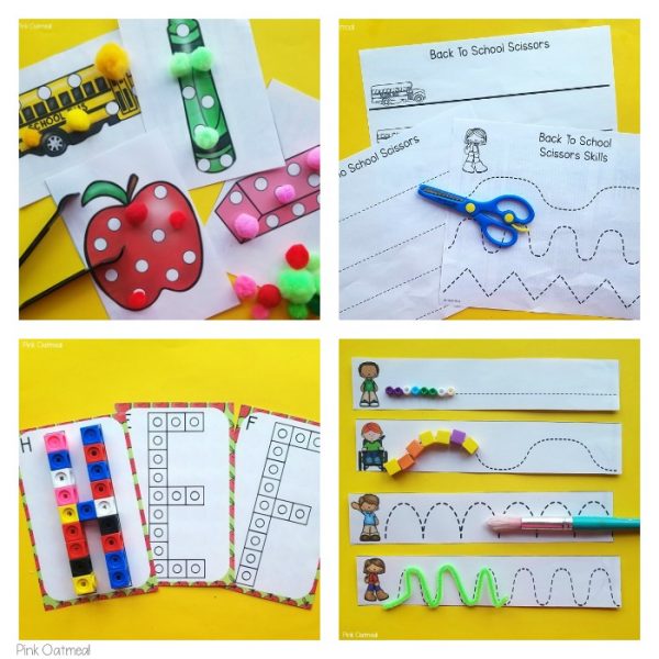 Back To School Motor Planning - Pink Oatmeal