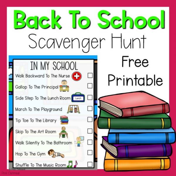 Free Printable Scavenger Hunts - Pink Oatmeal