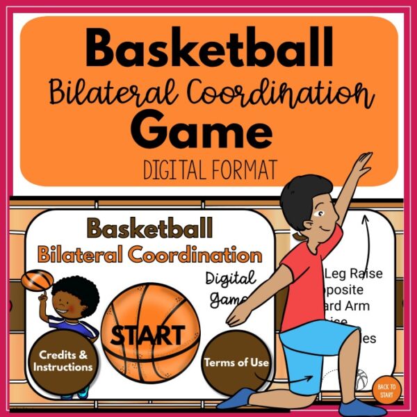 Basketball Themed Gross Motor and Fine Motor Ideas - Pink Oatmeal