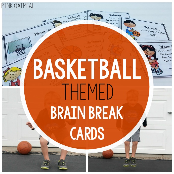Basketball Themed Gross Motor and Brain Break Ideas | Pink Oatmeal