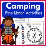 Camping Themed Gross Motor and Fine Motor Activities - Pink Oatmeal