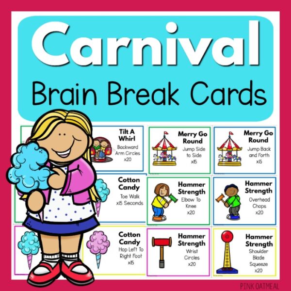 Amusement Park Gross Motor and Fine Motor Activities - Pink Oatmeal