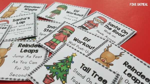 Christmas Gross Motor and Fine Motor Activities - Pink Oatmeal