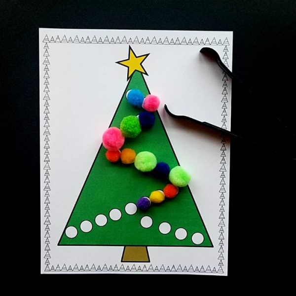 Christmas Gross Motor and Fine Motor Activities - Pink Oatmeal