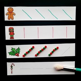 Christmas Gross Motor and Fine Motor Activities - Pink Oatmeal