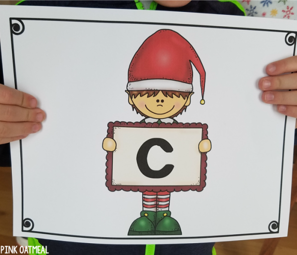 Christmas Relay - Christmas Gross Motor - Pink Oatmeal