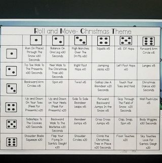 Printable Christmas Activities - That Promote Movement - Pink Oatmeal