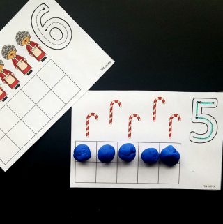 Christmas Gross Motor and Fine Motor Activities - Pink Oatmeal