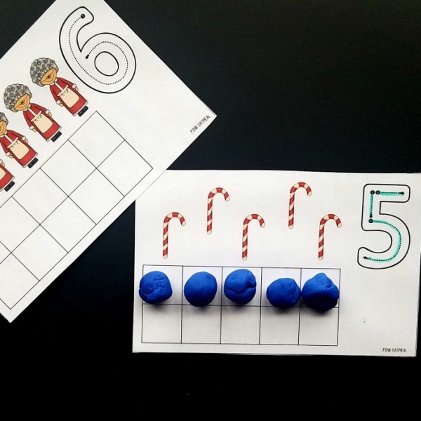 Christmas Gross Motor and Fine Motor Activities - Pink Oatmeal