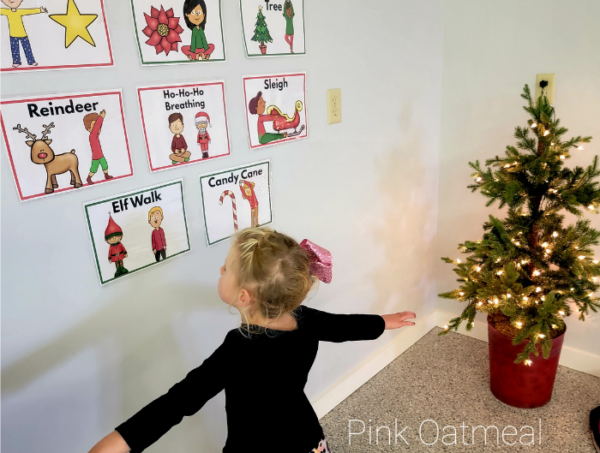 Christmas Gross Motor and Fine Motor Activities - Pink Oatmeal