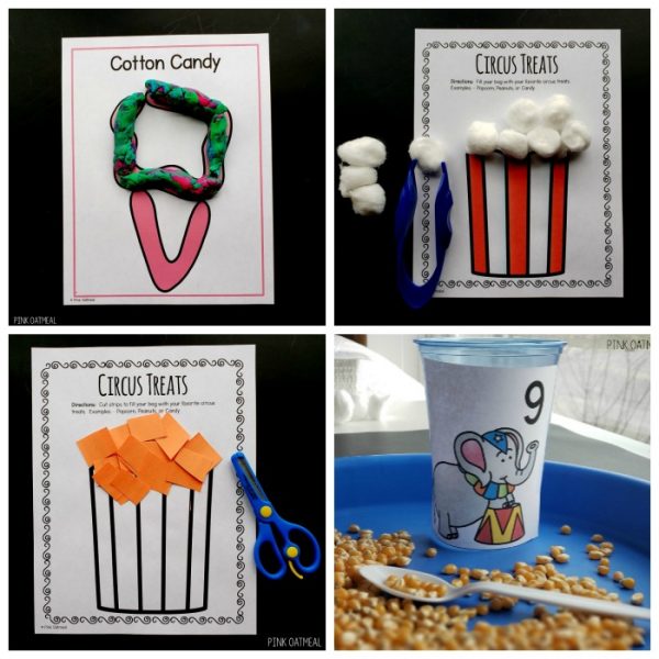 Circus Themed Activities For Kids - Pink Oatmeal