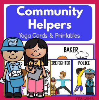Community Helpers Yoga - Pink Oatmeal