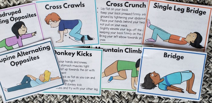 Gross Motor Planning - Fitness Week - Pink Oatmeal