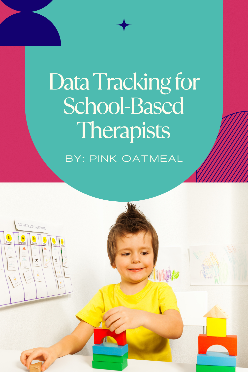 Data Tracking For School-Based Therapists - Pink Oatmeal