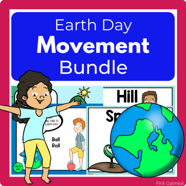 Earth Day Gross Motor Ideas - Pink Oatmeal