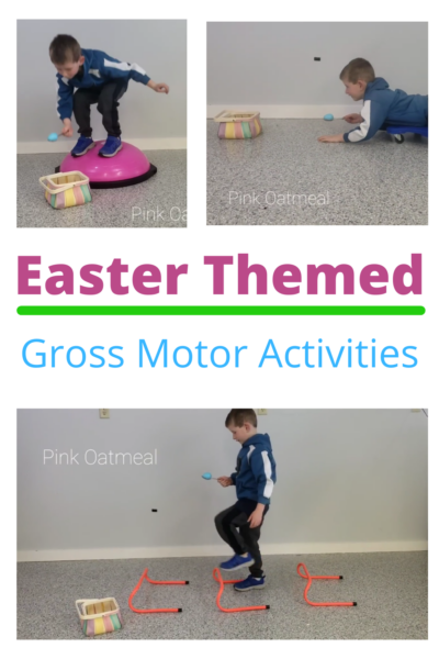 Easter Gross Motor Activities - Pink Oatmeal