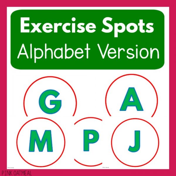 Alphabet Gross Motor and Fine Motor Activities - Pink Oatmeal