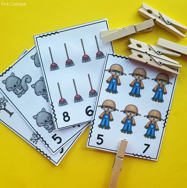 Fall Themed Motor Planning - Fine Motor and Gross Motor - Pink Oatmeal