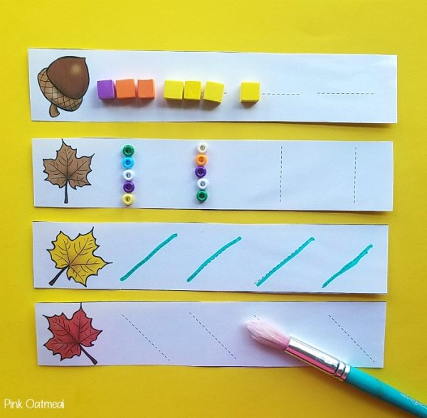 Fall Themed Motor Planning - Fine Motor and Gross Motor - Pink Oatmeal