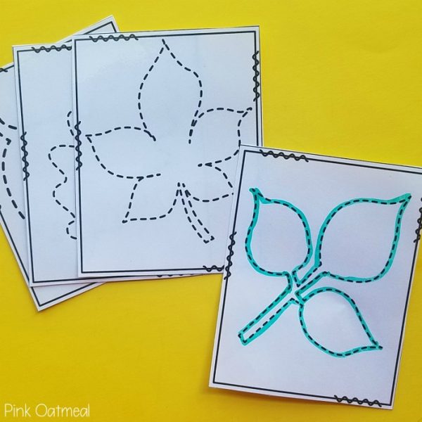 Fall Themed Motor Planning - Fine Motor and Gross Motor - Pink Oatmeal