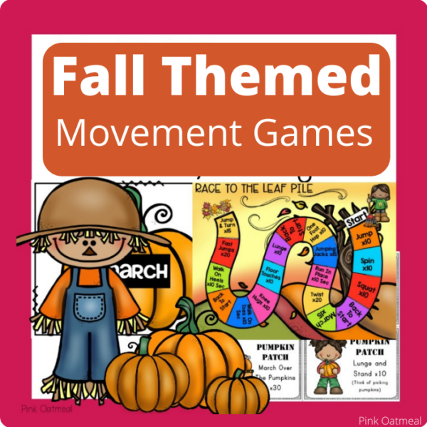 10+ Fall Themed Gross Motor Games - Pink Oatmeal