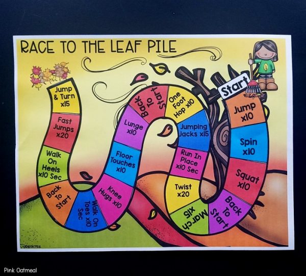 Fall Themed Motor Planning - Fine Motor and Gross Motor | Pink Oatmeal