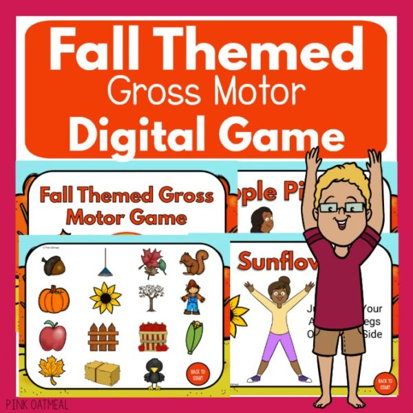 10+ Fall Themed Gross Motor Games - Pink Oatmeal